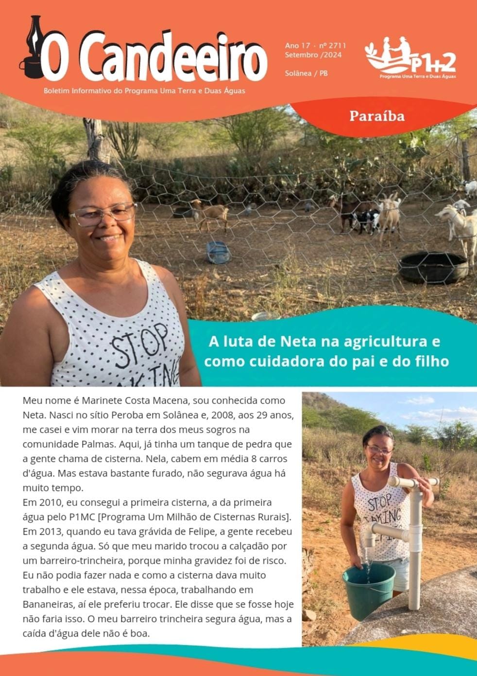 A luta de Neta na agricultura e como cuidadora do pai e do filho - ASA ...